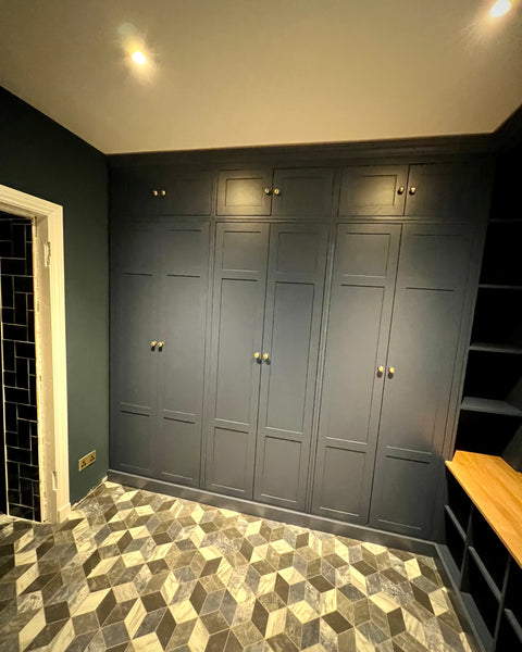 Extra Tall Corner Boot Room Storage Bench – Ely Farmhouse Furniture