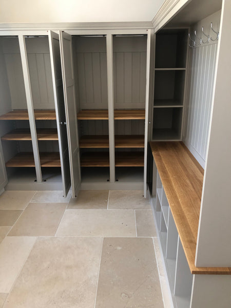 Large Corner Boot Room Bench – Ely Farmhouse Furniture